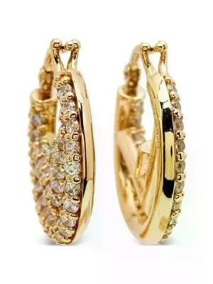 Fendi Crystal-embellished Hoop Earrings