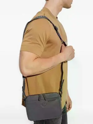 Emporio Armani Logo Applique Messenger Bag
