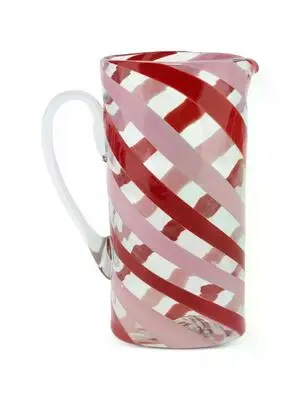 LISA CORTI Spiral-pattern Pitcher - Red