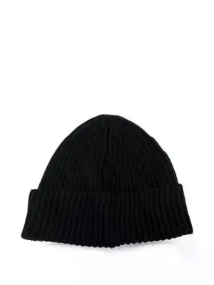Stone Island Logo-patch Ribbed-knit Beanie Hat