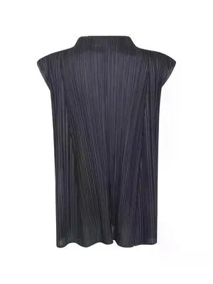 Issey Miyake Pleated Blouse - Black