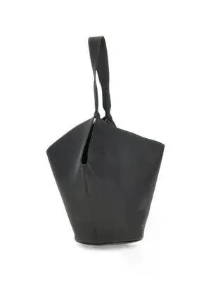 Khaite Lotus Grained Leather Shoulder Bag