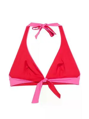 FISICO Reversible Halterneck Bikini Top - Red