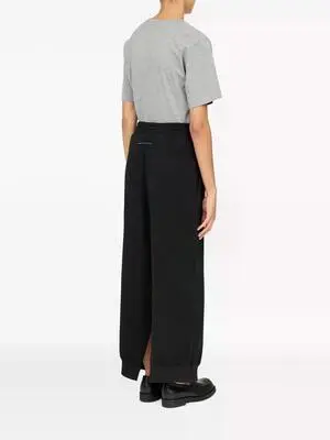 MAISON MARGIELA Logo Print Track Pants - Black