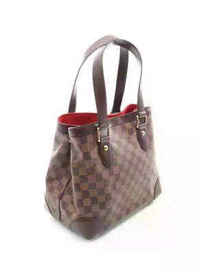 LOUIS VUITTON 2008 Hampstead Pm Damier Ebene Tote Bag