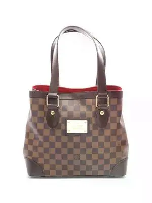 LOUIS VUITTON Damier Ebene Hampstead Tote Bag - Brown