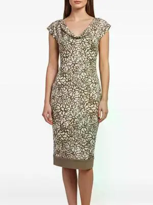 Diane Von Furstenberg Printed Midi Dress - Brown