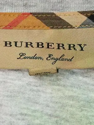 Burberry Embroidered V-neck T-shirt