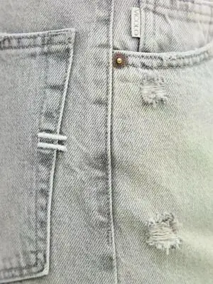 VICOLO Distressed Straight-leg Jeans