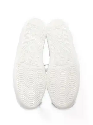 Gucci Bee Web Stripe Leather Sneakers