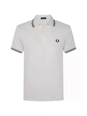Fred Perry Embroidered-logo Polo Shirt - Neutrals