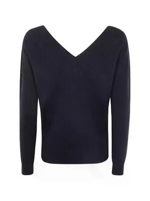TOM FORD Ribbed-trim V-neck Sweater - Black