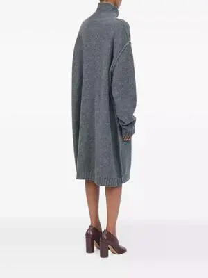 MAISON MARGIELA High-neck Knitted Midi Dress