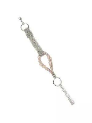 Peserico Tone Multi-strand Beaded Mesh Chain Bracelet