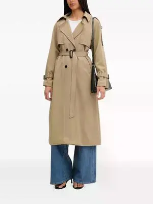 VICOLO Double-breasted Belted Trench Coat