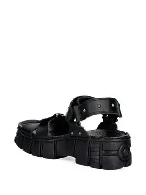 NEW ROCK Stud-embellished Chunky-sole Sandals