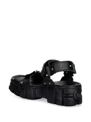 NEW ROCK Stud-embellished Chunky-sole Sandals