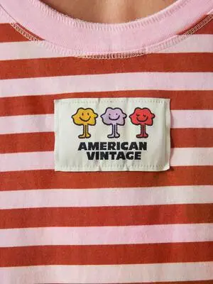 American Vintage Striped Sleeveless Mini Dress