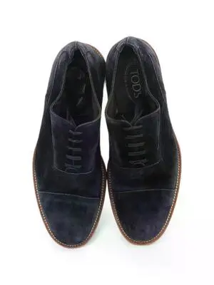 TOD'S Lace-up Suede Oxford Shoes