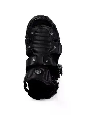 NEW ROCK Skull-embellished Platform Sandals