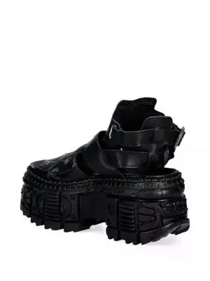 NEW ROCK Skull-embellished Platform Sandals