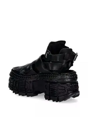NEW ROCK Skull Embellished Platform Sandals
