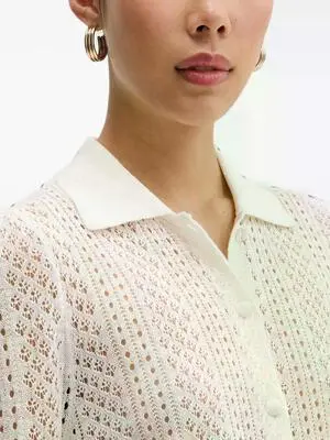 VICOLO Pointelle-knit Cardigan
