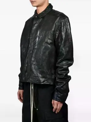 Rick Owens Crinkled Leather Jacket