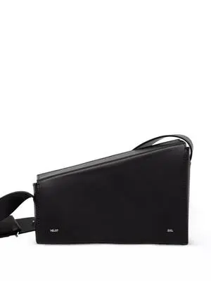 HELIOT EMIL Asymmetric Logo-print Belt Bag - Black