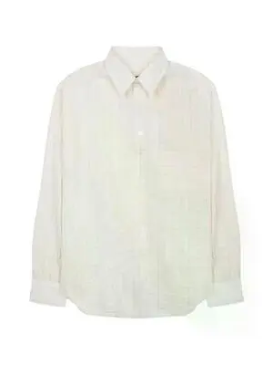COSTUMEIN Andrea Vertical-stripe Chest-pocket Shirt - Neutrals