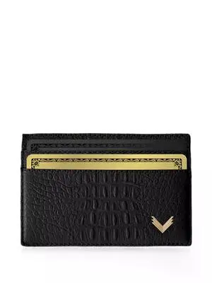 VELANTE Alligator-effect Wallet - Black