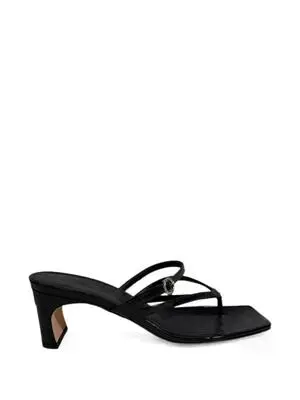 AeydĒ Giselle Leather Sandals - Black