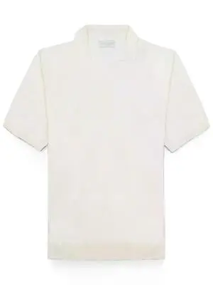 LUIGI GENTILE Fine-knit Short-sleeve T-shirt - Neutrals