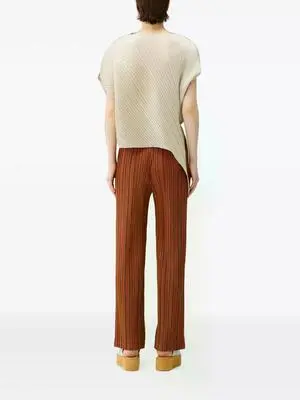 Issey Miyake Pleated Asymmetric Blouse