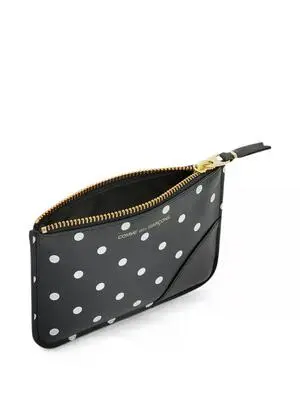 Comme Des Garçons Polka Dot Zip Wallet