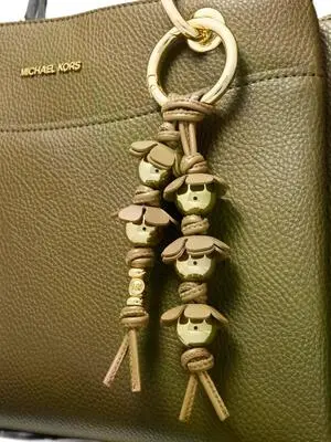 Michael Kors Floral Beaded Bag Charm