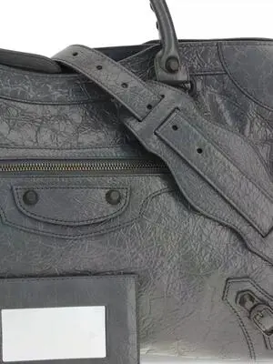 Balenciaga Le City Leather Tote Bag - Grey