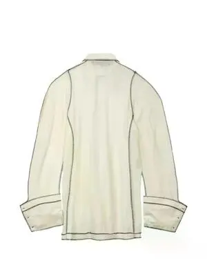 CHRISTOPHER NEMETH Contrast-stitch Wide-cuff Shirt