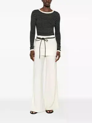Enza Costa Twill Apron-style Trousers - Neutrals