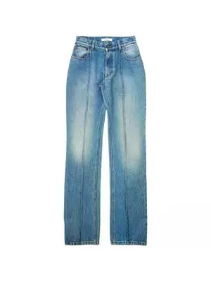 TORISHÉJU Straight-leg Jeans With Contrast Stitching - Blue