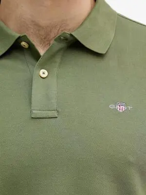 Gant Logo-embroidered Piqué Polo Shirt