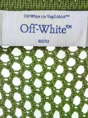 Off-White Varsity Knitted-mesh Tank Top