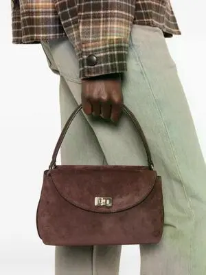 Sandro Le Mini Grand Bazaar Suede Tote Bag
