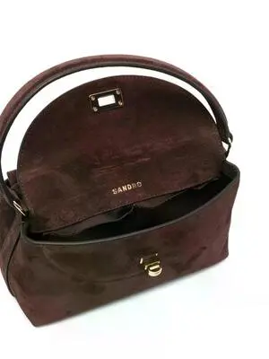 Sandro Le Mini Grand Bazaar Suede Tote Bag