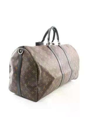 LOUIS VUITTON 2013 Monogram Macassar Keepall Bandouliere 55 Holdall