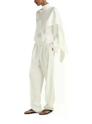 RÓHE Foulard Detail Silk Blouse - Neutrals