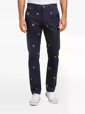 Embroidered Chinos