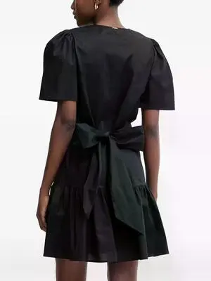 TWINSET V-neck Puff-sleeve Midi Dress