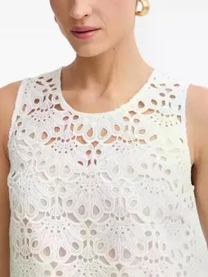 TWINSET Broderie Anglaise Sleeveless Top