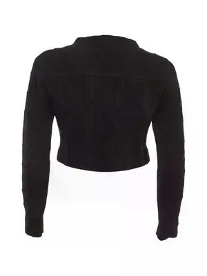 Sandro Ribbed-knit Cropped Sweater
